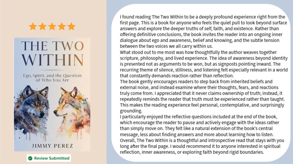 Book Review for The Two Within – Jimmy Perez